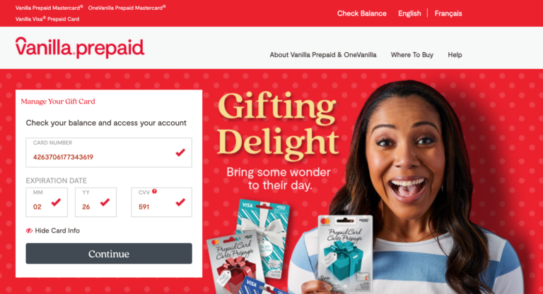 How to check your Vanilla Visa balance in Canada?